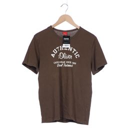 s.Oliver Herren T-Shirt, braun, Gr. 48