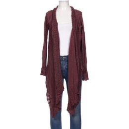 hessnatur Damen Strickjacke, bordeaux, Gr. 34