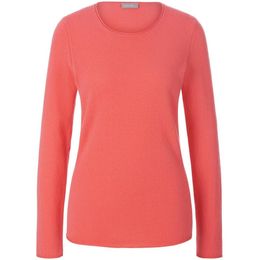 Rundhals-Pullover aus 100% Kaschmir include rot