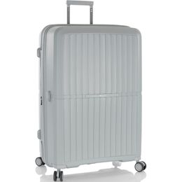 Hartschalen-Trolley Heys "AirLite, 76 cm" Gr. B/H/T: 50 cm x 76 cm x 31 cm 118 l, grau (grey) Koffer Reisegepäck groß Reisekoffer TSA Schloss Volumenerweiterung