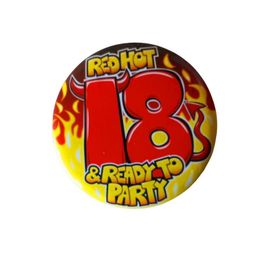 Generic Anstecknadel „ready To Party Monster 18“.