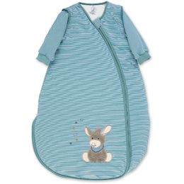 Babyschlafsack Sterntaler "Emmi" Schlafsäcke Gr. L: 90 cm, blau (türkis) Baby Babyschlafsäcke mit 2 Wege Reißverschluß, wattiert, 3,00 TOG