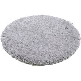 Badematte Tom Tailor "Cozy Bath UNI" Badematten Gr. rund (Ø 90cm), Polyester, grau Badteppich, Uni Farben, rechteckig, rund und oval erhältlich