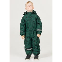 Schneeoverall ZIGZAG "Tower" Gr. 104, EURO-Größen, grün (dunkelgrün, grün) Kinder Overalls Kinder-Outdoorbekleidung mit wasser- und winddichter TPU-Membran