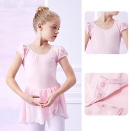 Rormgns Baby Mädchen Kinder Tanz Trikot Kleidung Sommer Fliegen Sleeve Training Kleidung Ballett Einteiliges Gym Anzug