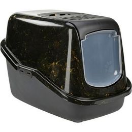 AniOne Katzentoilette Marble schwarz