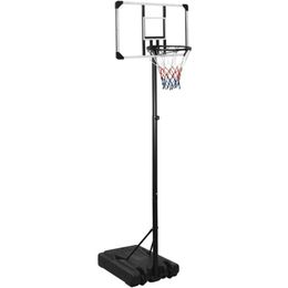 Basketballständer Transparent 235-305 cm Polycarbonat vidaXL