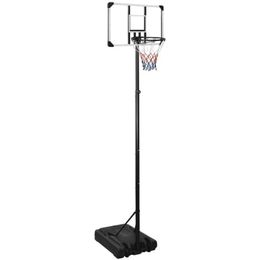 Basketballständer Transparent 280-350 cm Polycarbonat vidaXL