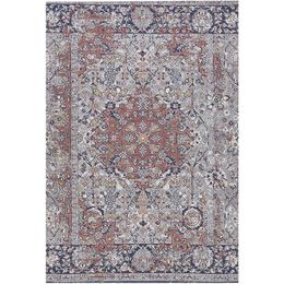 Beliani - Teppich Bunt Polyester / Baumwolle 140 x 200 cm Kurzflor Geflecht Handgewebt Rechteckig Wohnzimmer orientalisches Muster