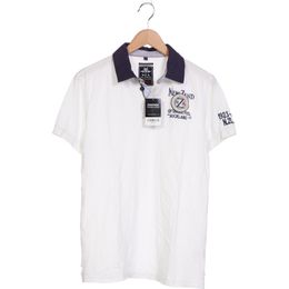 NZA New Zealand Auckland Herren Poloshirt, weiß, Gr. 48