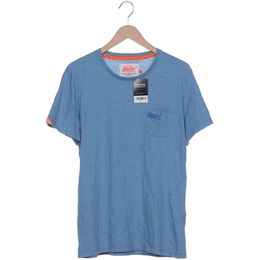 Superdry Herren T-Shirt, blau, Gr. 54