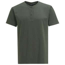VanVaan Herren T-Shirt mit Serafino-Ausschnitt