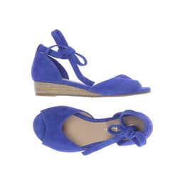 La Shoe Damen Sandale, blau, Gr. 36