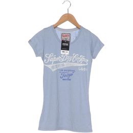 Superdry Damen T-Shirt, hellblau, Gr. 34