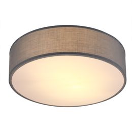 Casaria monzana® Deckenlampe Grau Stoff Ø38cm