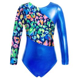 Yonghs Mädchen-Trikots, Gymnastik-Outfits, Glitzerndes, Einteiliges, Farbenfrohes Tanzbekleidungs-Ballett-Yoga-Sport-Jumpsuit-Trikot Für Kinder