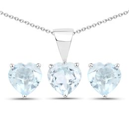 Paar Ohrstecker VIRA JEWELS "925-Sterling Silber rhodiniert Glänzend Blautopas beh. blau" Ohrringe Gr. ONE-SIZE, 2,4 ct, Silber 925 (Sterlingsilber), weiß (weiß, blau) Damen