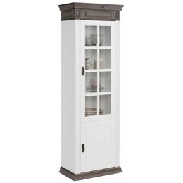 Vitrine Home Affaire "Vinales" Schränke weiß (weiß, wengefarben) Höhe 196 cm