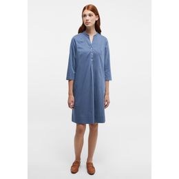 Blusenkleid Eterna "LOOSE FIT" Gr. 36, Normalgrößen, blau (dark indigo) Damen Kleider Freizeitkleider