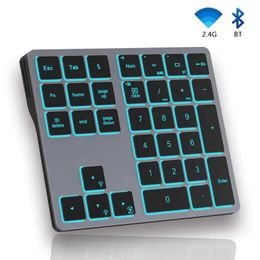 Seenda 2,4g Drahtlose Zifferntastatur Bluetooth Ziffernblock Für Laptops Tablets Dual Modus Ziffernblock 34 Tasten