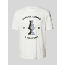 Armani Exchange T-Shirt mit Label-Print