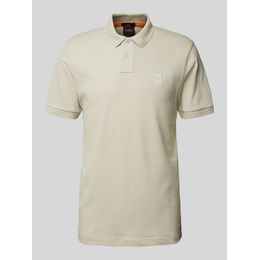 BOSS Orange Poloshirt mit kurzer Knopfleiste