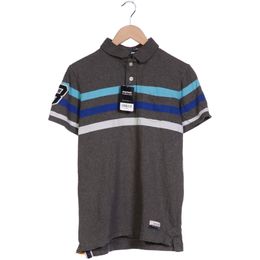 Superdry Herren Poloshirt, grau, Gr. 54