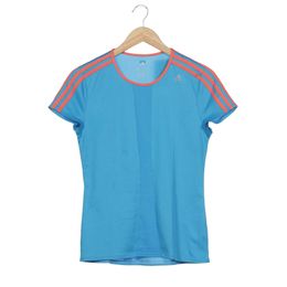 Adidas Damen T-Shirt, blau, Gr. 38