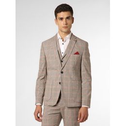 Finshley & Harding Finshley & Harding London Baukasten-Sakko Herren Slim Fit kariert, camel