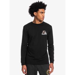 Quiksilver Langarmshirt »Rolling Circle« schwarz XS XS Stoff: Leichter Baumwolljersey