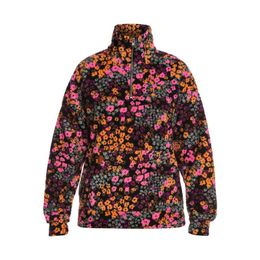 Roxy Fleecepullover »Live Out Loud« Anthracite Floral Daze XXL XXL Stoff: Polyester-Sherpa-Gewebe [300 g/m2]