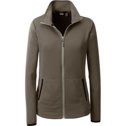 LPO Strickfleecejacke &raquo;XARA WMN&laquo; mit Stehkragen brown 50 (XL) 50 (XL) Bequeme klassische Damen-Fleecejacke