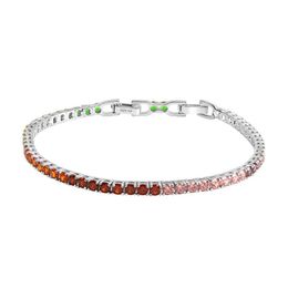 Vivance Armband »925-Sterling Silber rhodiniert Zirkonia« bunt 18+2cm Modernes Armband aus 925/- Sterling Silber rhodiniert
