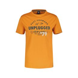 Lerros T-Shirt »Unifarbenes T-Shirt mit Print« PUMPKIN ORANGE 3XL 3XL Unifarbener T-Shirtstyle