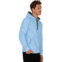 TRIGEMA Kapuzensweatshirt »Kapuzenshirt aus Sweat-Qualität« iceblue-melange S S Sweat-Qualität, innen angeraut