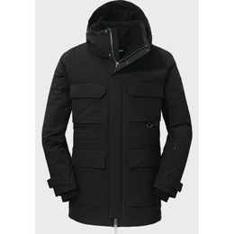 Schöffel SCHÖFFEL Langjacke »Down Parka Ridgeland M« mit Kapuze 9990 - schwarz 48 48 Sehr leicht