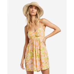 Billabong Playsuit »Day Glow« Orange Peel S S Stoff: Crinkle Viskose-Stoff