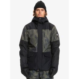 Quiksilver Snowboardjacke »Mission« Black Fade Out Camo XXL XXL 10K Quiksilver DryFlight Technologie für...