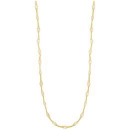 JULIE JULSEN Collierkettchen »925/- Sterling Silber vergoldet 27 Zirkonia« gold 43 cm Elegantes Collier aus 925/- Sterling Silber vergoldet