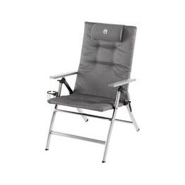 Coleman Gepolsterter Liegestuhl, 5 Positionen 2000038333, Camping-Stuhl grau/silber