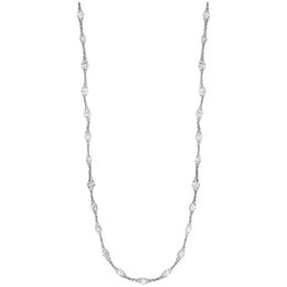 JULIE JULSEN Collierkettchen »925/- Sterling Silber rhodiniert 27 Zirkonia« silber 43 cm Elegantes Collier aus 925/- Sterling Silber rhodiniert