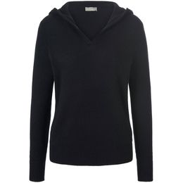 Kapuzen-Pullover aus 100% Kaschmir include schwarz