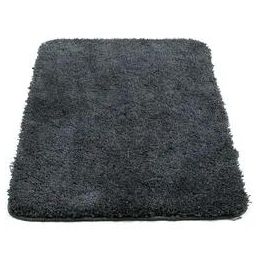 Badematte Tom Tailor "Cozy Bath UNI" Badematten Gr. rechteckig (60cm x 100cm), Polyester, grau (anthrazit) Badteppich, Uni Farben, rechteckig, rund und oval erhältlich