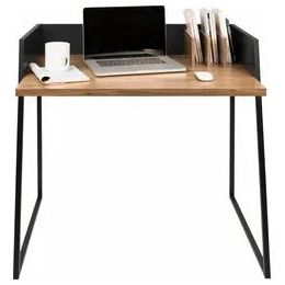 Schreibtisch TemaHome Tische Gr. B/H/T: 90cm x 88cm x 60cm, braun (walnuss + schwarz) (BTH): 906088 cm