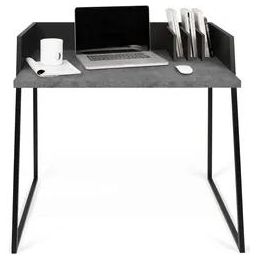 Schreibtisch TemaHome Tische Gr. B/H/T: 90cm x 88cm x 60cm, grau (betonoptik + schwarz) (BTH): 906088 cm