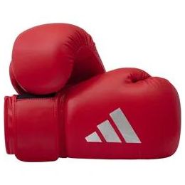 Boxhandschuhe Adidas PERFORMANCE "Speed 50" Gr. 16, rot (rot, weiß), Boxhandschuhe, 16, Obermaterial: 100% Kunstleder