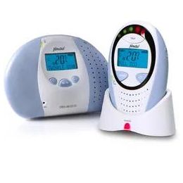 Babyphone Alecto "DBX-88 ECO DECT mit Display" Babyphones blau (weiß/blau) Baby mit Gegensprechfunktion