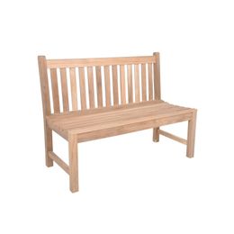 Garden Pleasure Bank Solo 2-Sitzer Sitzbank Parkbank Gartenbank Outdoor Garten Möbel Teak Holz