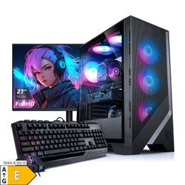 Weinhaus Markus Kiebel PC Set Gaming mit 27 Zoll TFT [Total V] AMD Ryzen 7 5700X, 32GB DDR4, NVIDIA RTX 4060 8 GB, 1TB SSD, WLAN, Windows 11