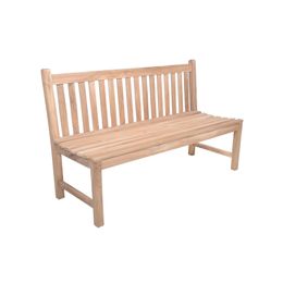 Garden Pleasure Bank Solo 3-Sitzer Sitzbank Parkbank Gartenbank Outdoor Garten Möbel Teak Holz